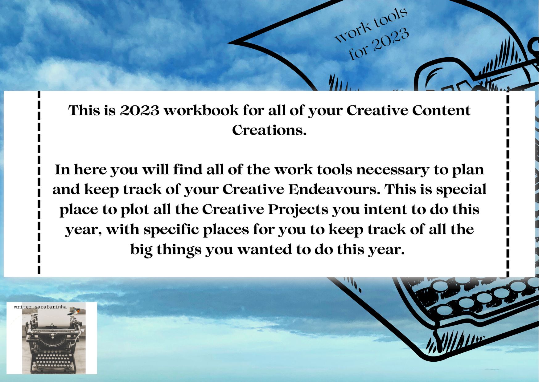 I have a gift for you: The Plan Your Creative Year Workbook for 2023 ...